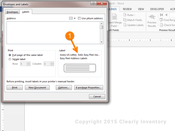 How To Print Barcodes With Excel And Word - Clearly Inventory