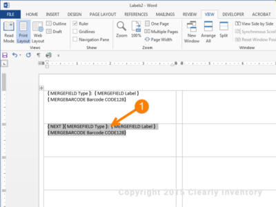 How To Print Barcodes With Excel And Word - Clearly Inventory