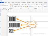 How To Print Barcodes With Excel And Word - Clearly Inventory